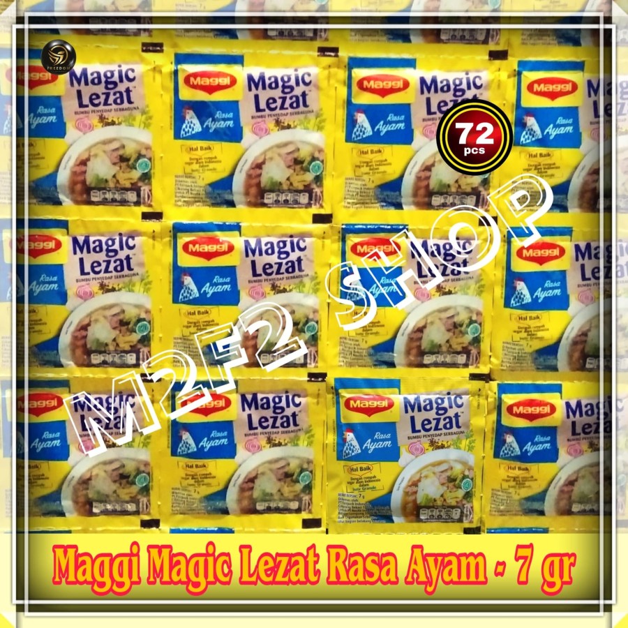 Maggi Magic Lezat Bumbu Penyedap Rasa Ayam Sachet - 7 gr (Kemasan Pack ...