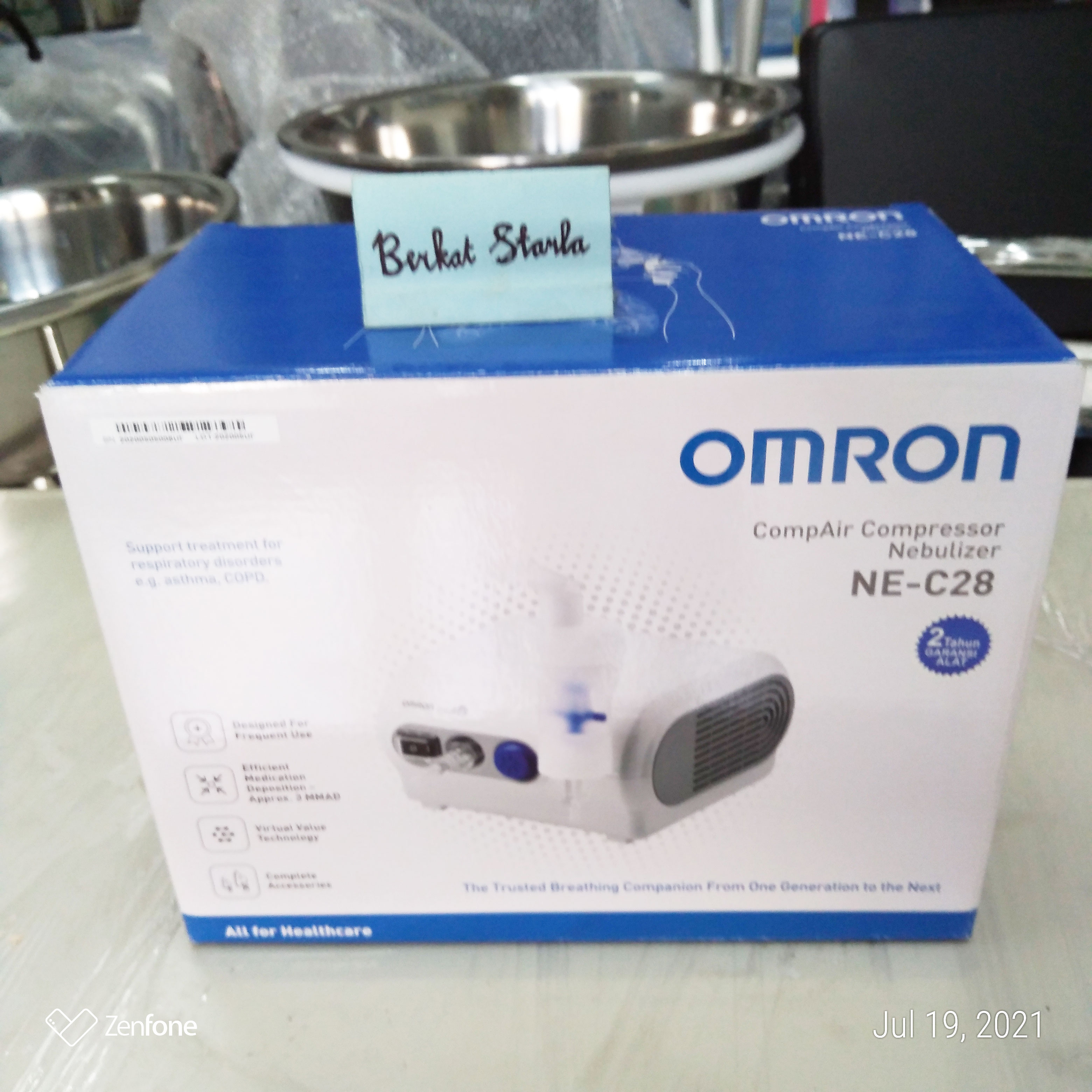 Alat Terapi Pengobatan/Nebulizer/Omron CompAir Compressor Nebulizer NE C28 | Lazada Indonesia
