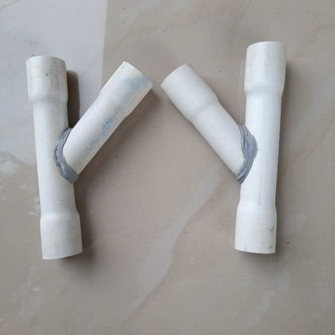 sambungan pipa y 1/2 inchi y miring fitting pipa pvc bentuk y ...
