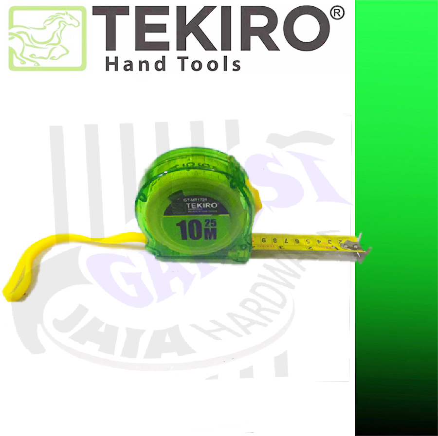 TEKIRO Meteran Tangan Transparan 10Meter Standard Japan 10M X 25Mm ...