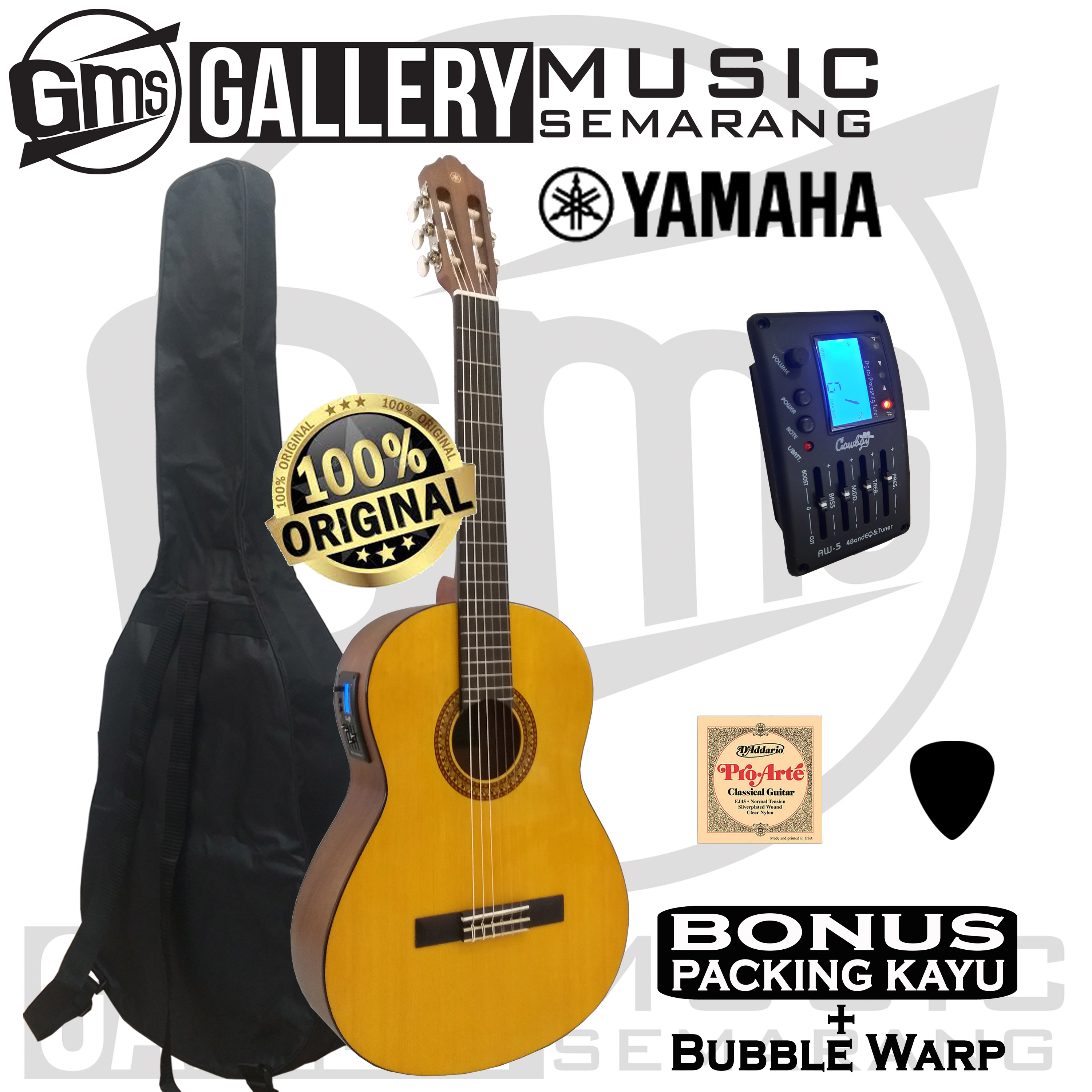 ORIGINAL!!! Gitar Klasik Elektrik Yamaha C315 Original Preamp Equalizer Tuner AW-5 PROMO ...