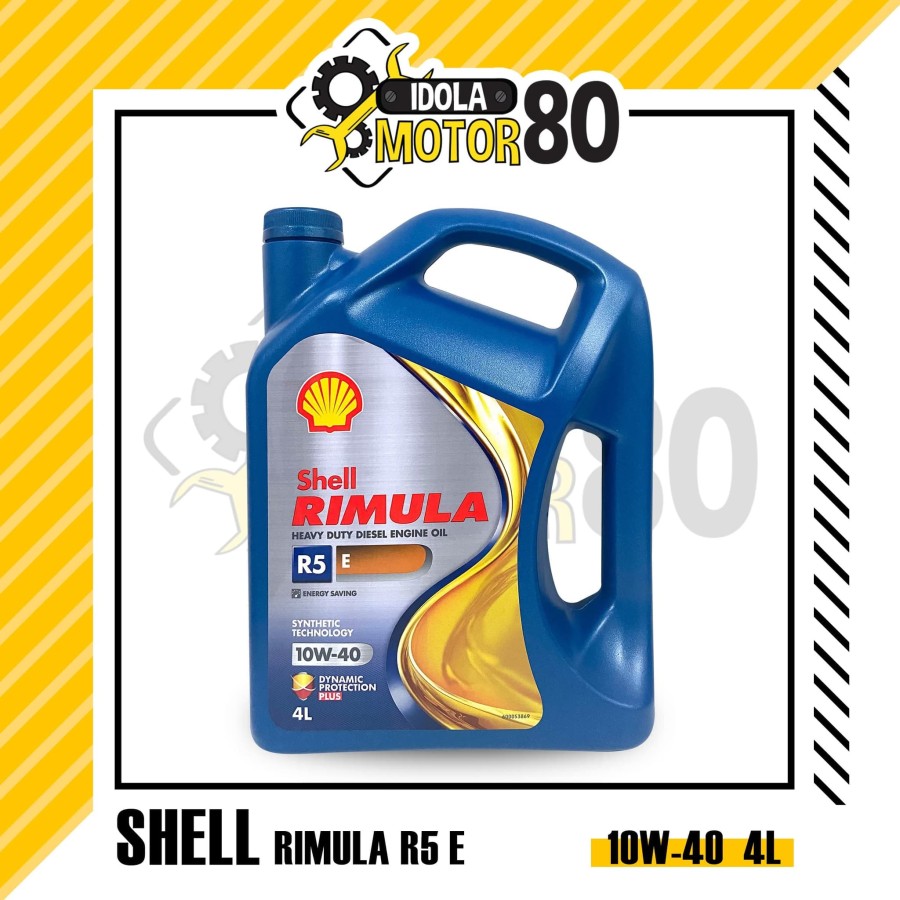 OLI SHELL RIMULA R5 E DIESEL SAE 10W-40 GALON ISI 4 LITER | Lazada ...
