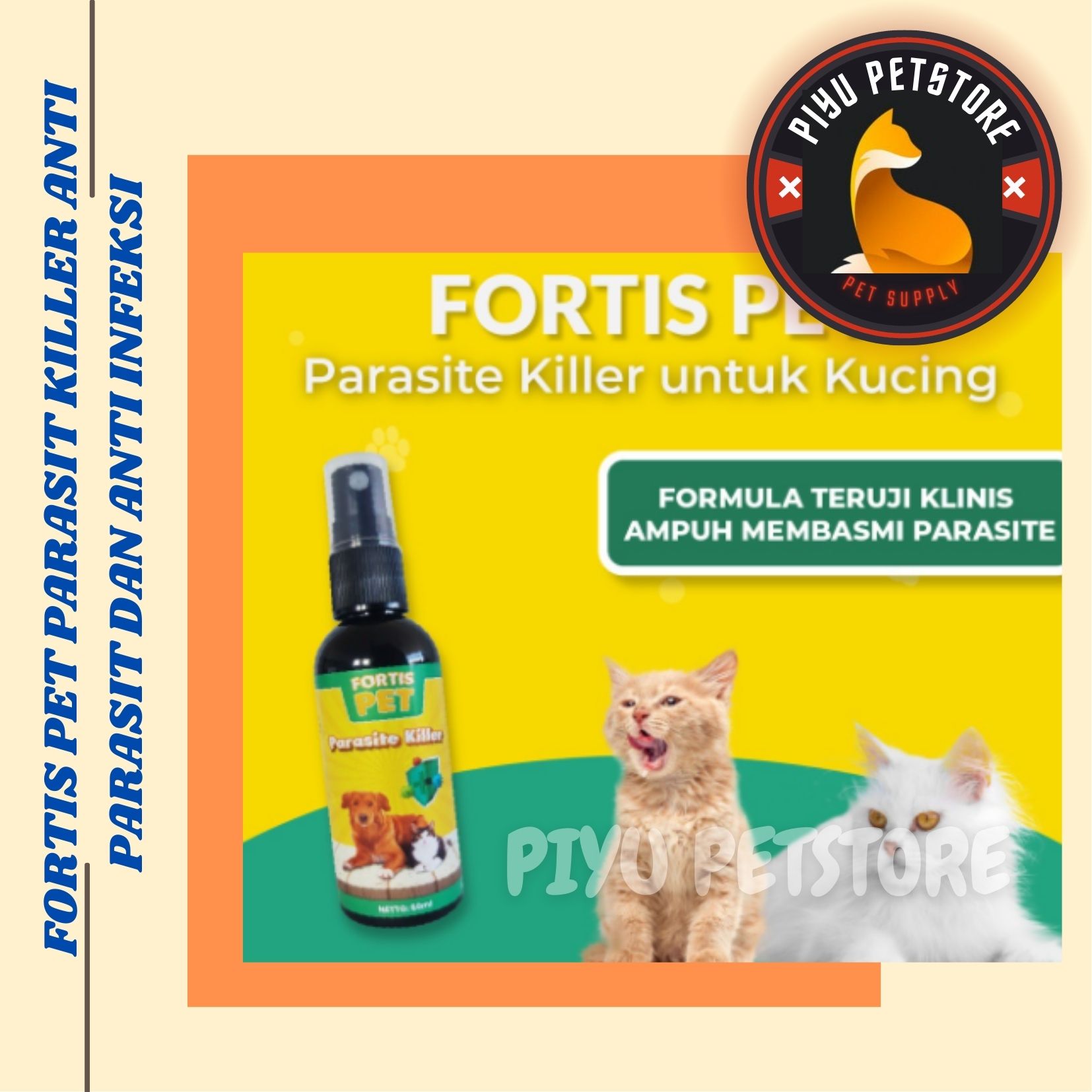 Parasite Killer Obat Parasite Untuk Kucing Anijing 60Ml | Obat Parasit ...