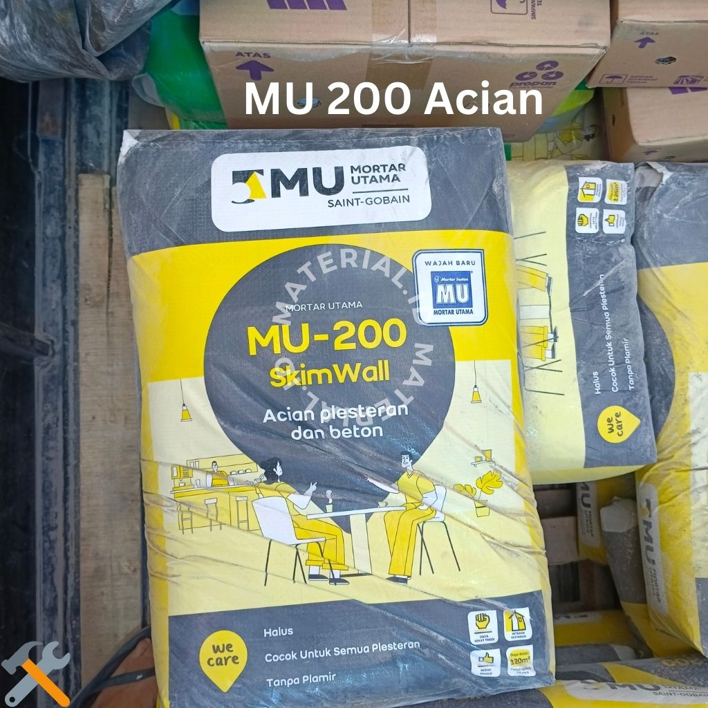 1 Kg MU 200 Semen Acian Pelester Plester Tembok Ngaci Eceran | Lazada ...