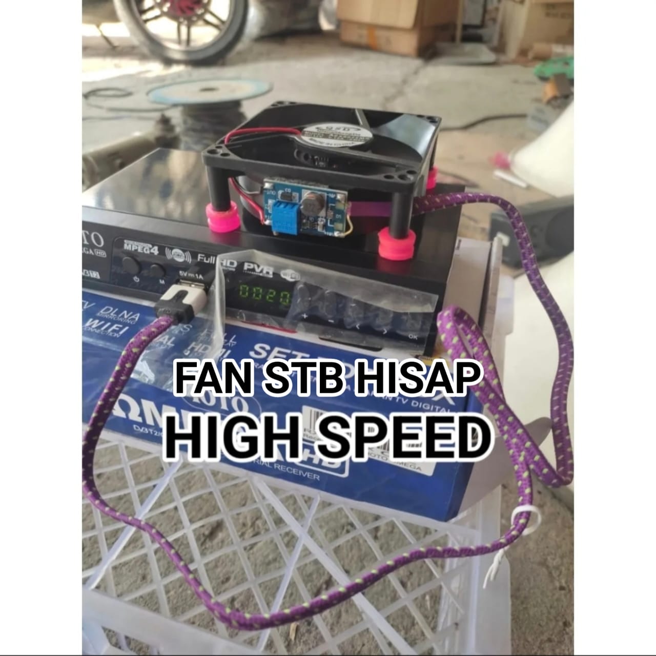 Kipas fan 8x8 pendingin STB Set top Box wifi mifi modem termurah ...