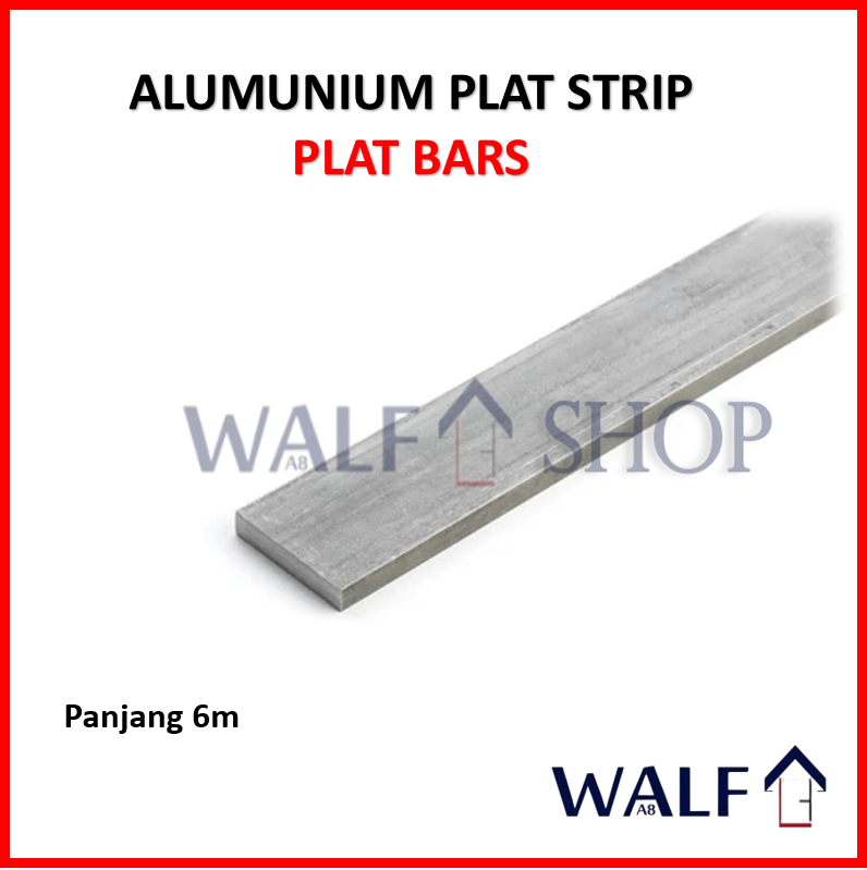 Plat Strip Alumunium / Plat Bars Tebal 3mm - Panjang 6 meter | Lazada ...