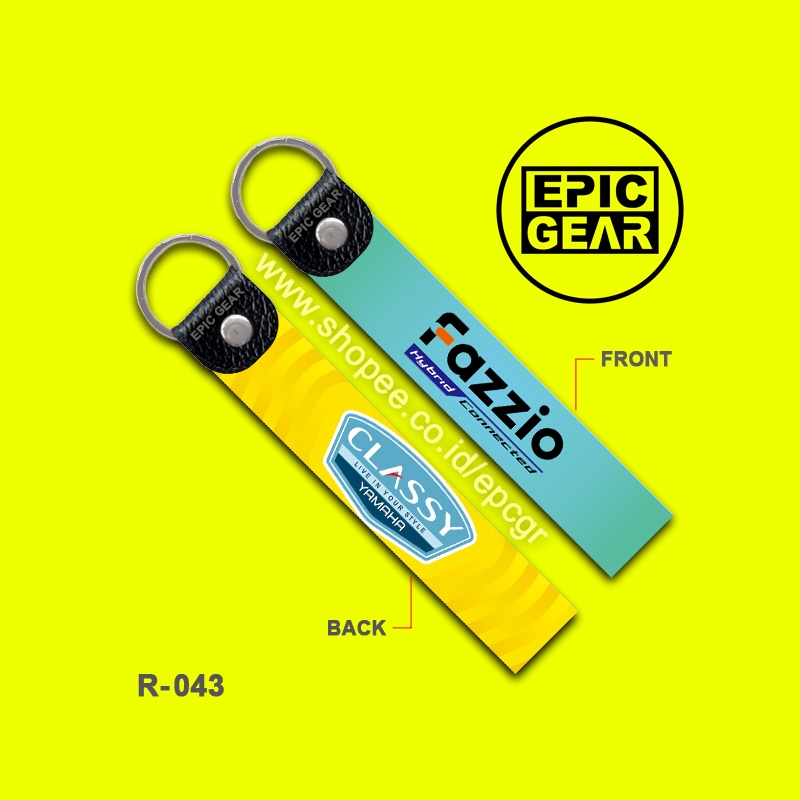 HIGH QUALITY GANTUNGAN KUNCI YAMAHA FAZZIO PREMIUM KEYCHAIN SEPEDA ...