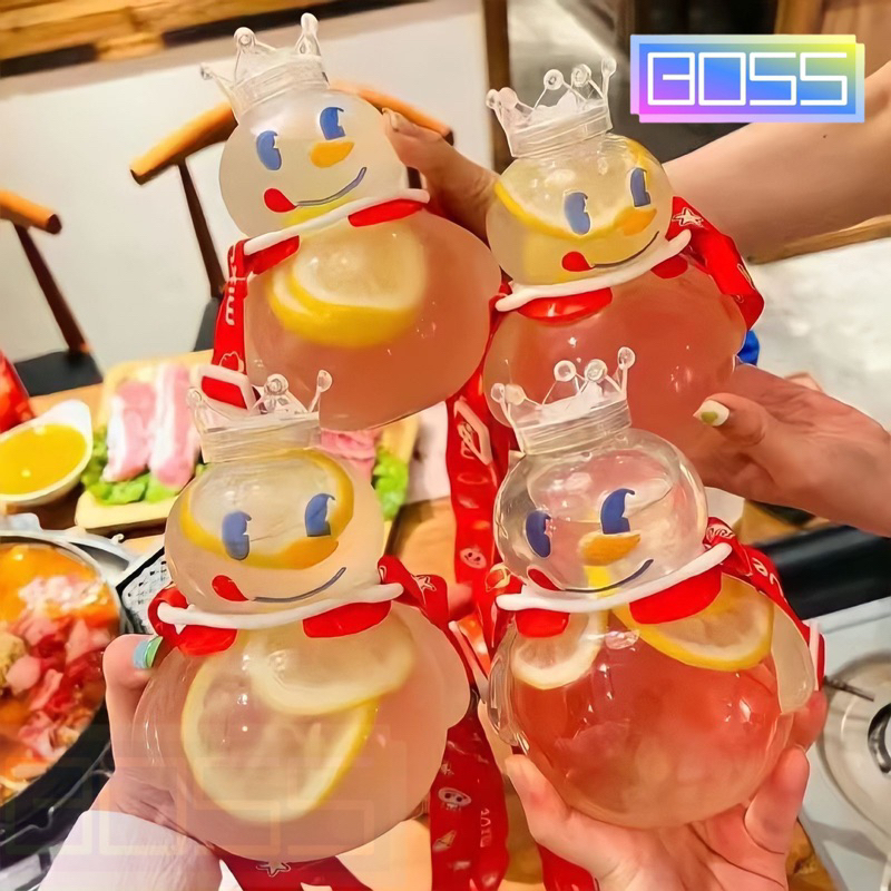 BOSS-Botol Minum Viral MIXUE GEMOY trasnparan Botol Minum Mixue Tumblr ...