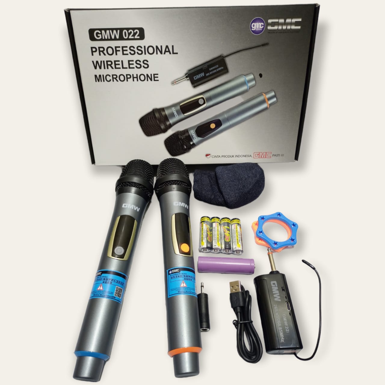 Mic Microphone Professional Wireless GMC/GMW-022 DOUBLE MIC Mewah ...