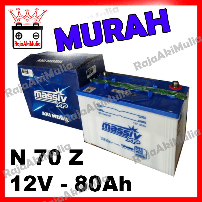 ACCU/AKI MOBIL BASAH MASSIV XP N70Z 12V 80AH 75D31R | Lazada Indonesia