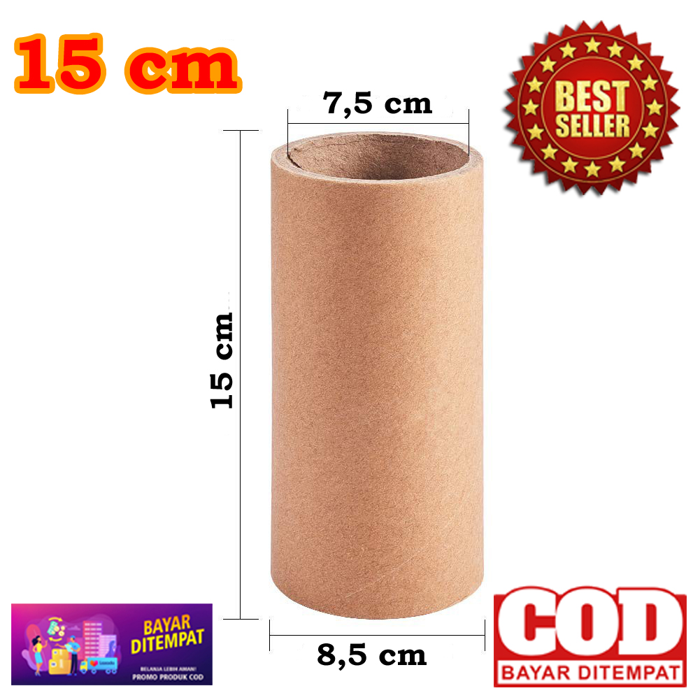 Paper Tube Tabung Selongong Karton Besar Panjang 15, 20, 25cm ...