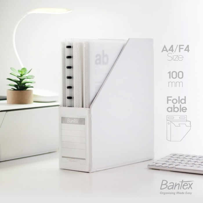 Bantex Box File / Magazine File F4 Folio 100 mm White 4011 (PCS ...
