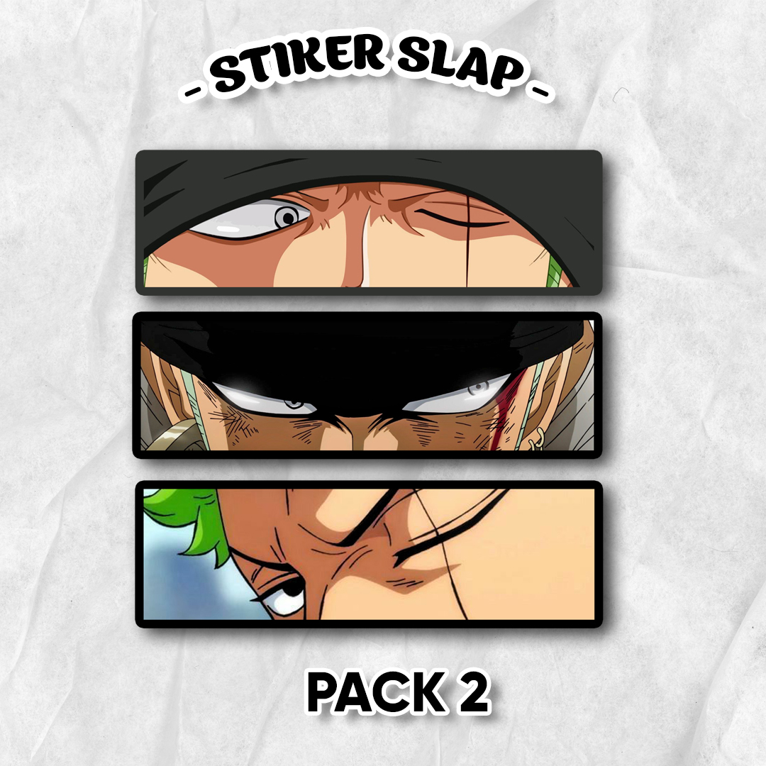 Stiker Slap Zoro One Piece / Sticker Slap / Sticker Anime | Lazada ...