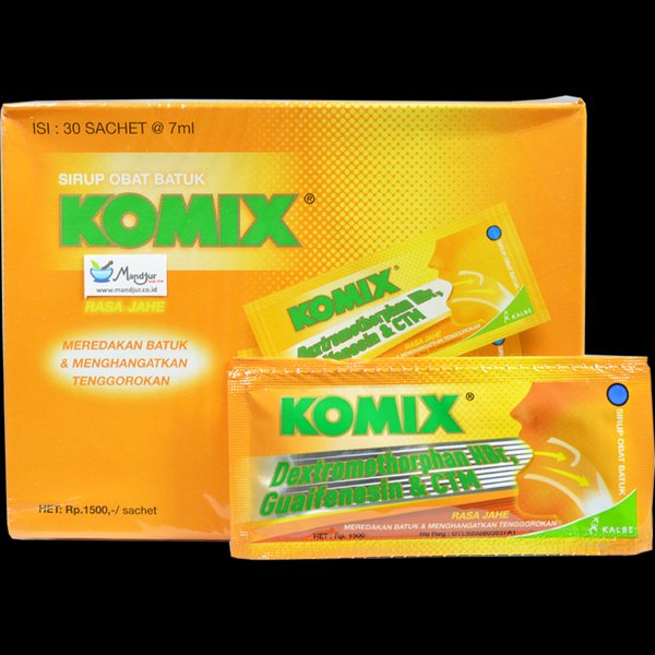 RH - KOMIX JAHE PER BOX ISI 30'S OBAT SIRUP MEREDAKAN FLU DAN BATUK ...