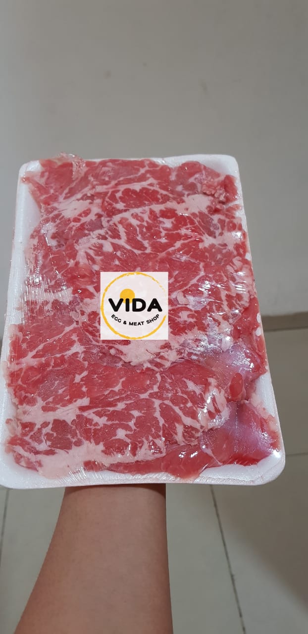 WAGYU BEEF CHUCK CREST Slice utk Sukiyaki & Grill (250 gram) (009 ...