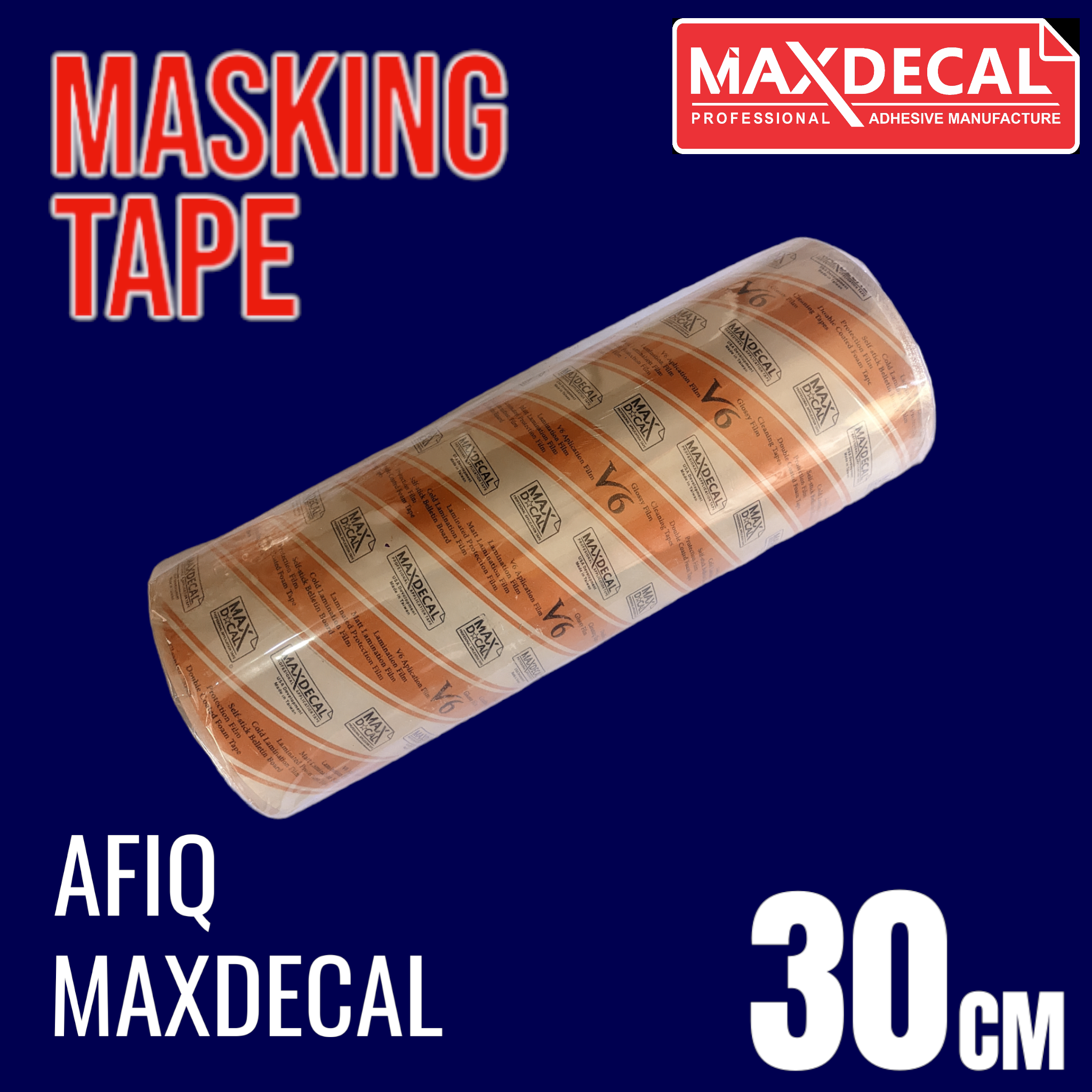 Masking Tape MAXDECAL Clear Application Masking Laminate Bening Lebar ...