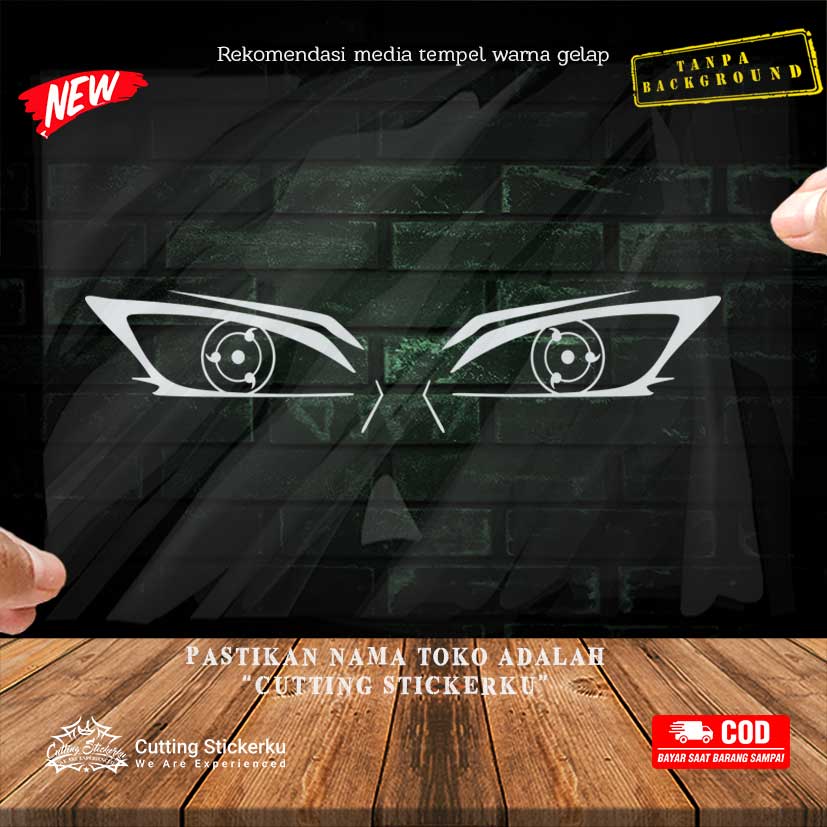 Cutting Stiker Sharingan Variasi Motor Mobil Sticker Anime Naruto ...