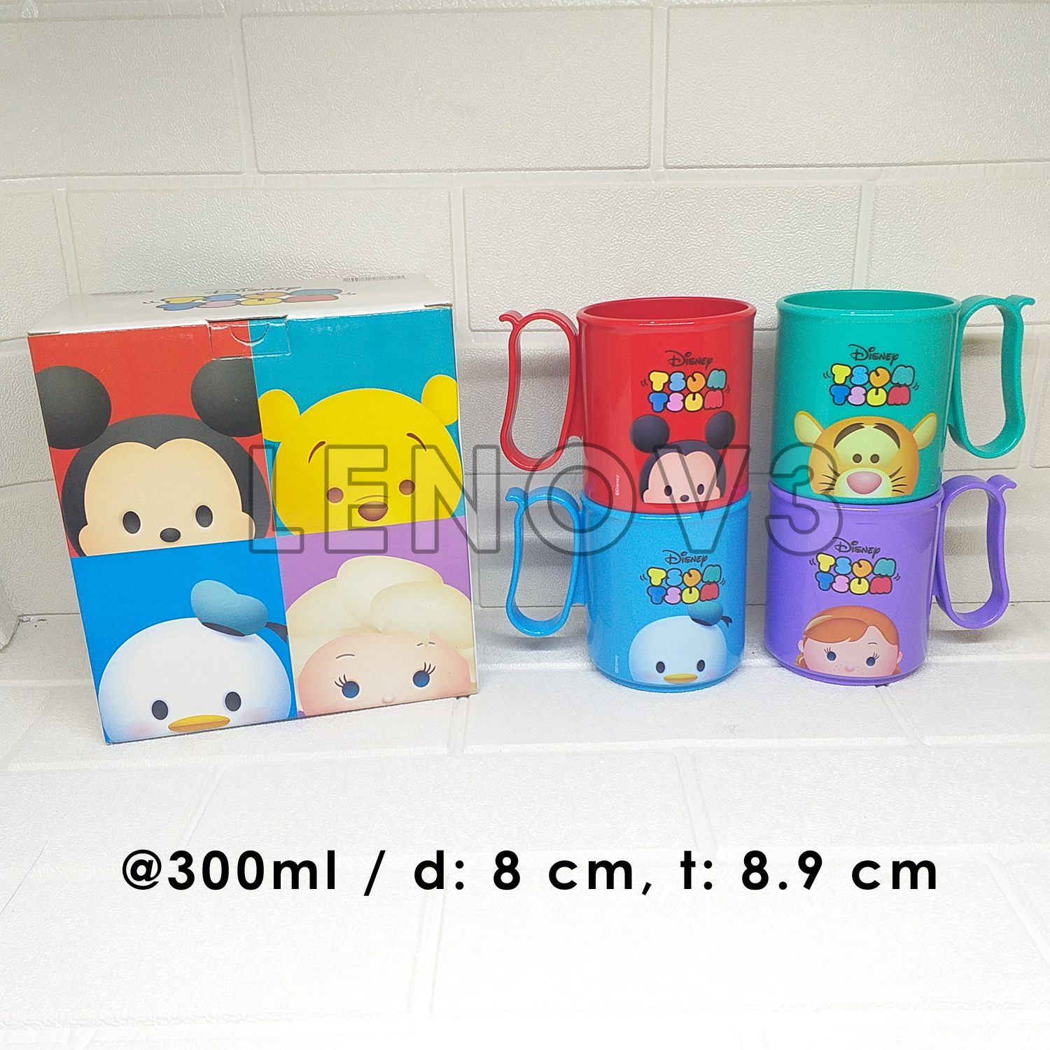 Disney Tsum Tsum Micro Mug (4) Tupperware | Lazada Indonesia