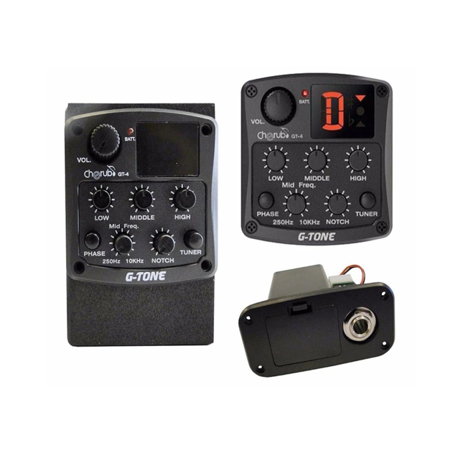Cherub GT-4 Preamp Equalizer 3 Band Pickup Gitar Akustik Tuner | Lazada ...