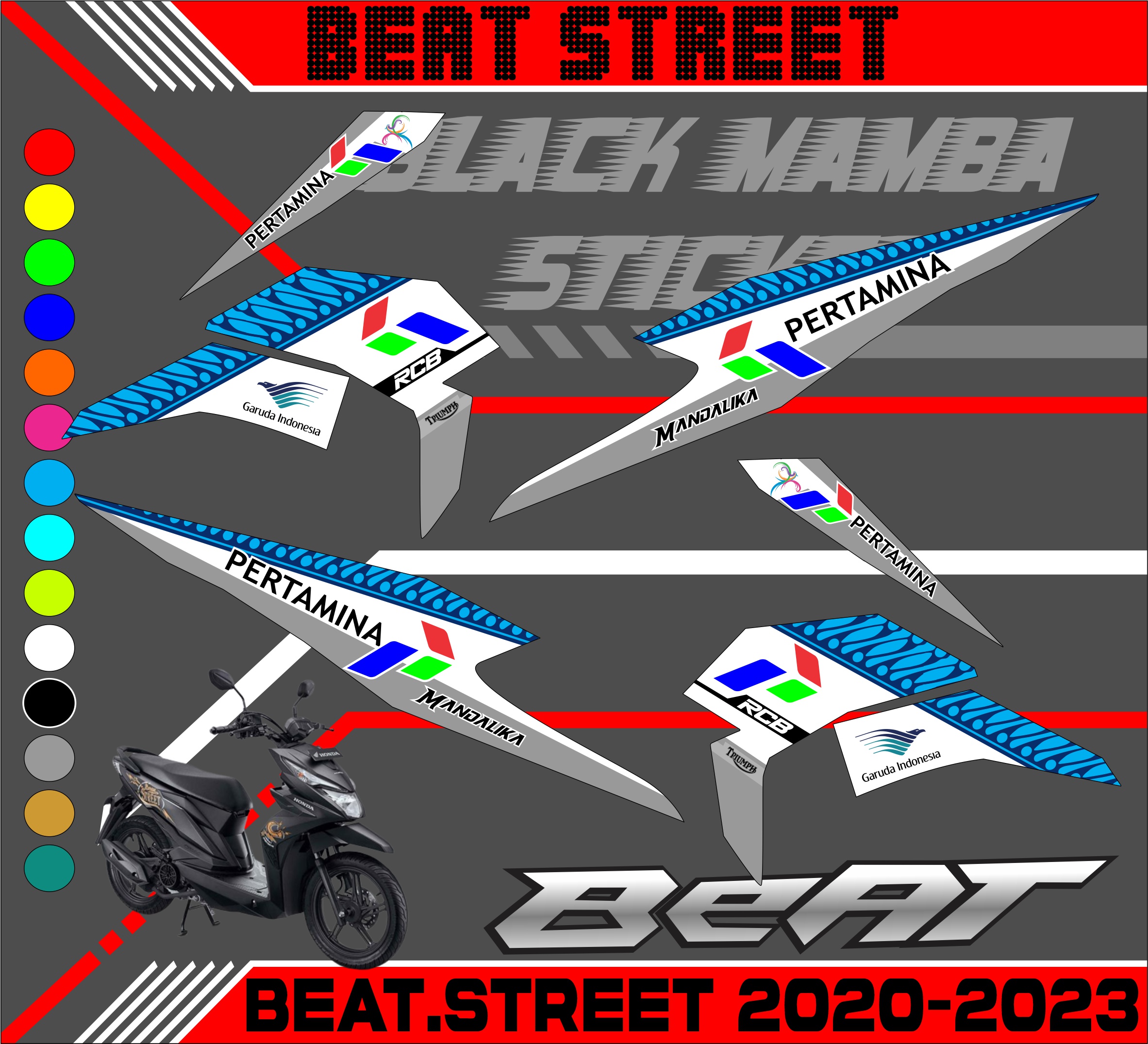 STRIPING STICKER BEAT STREET 2020-2023 STIKER BEAT STREET 2020-2023 ...