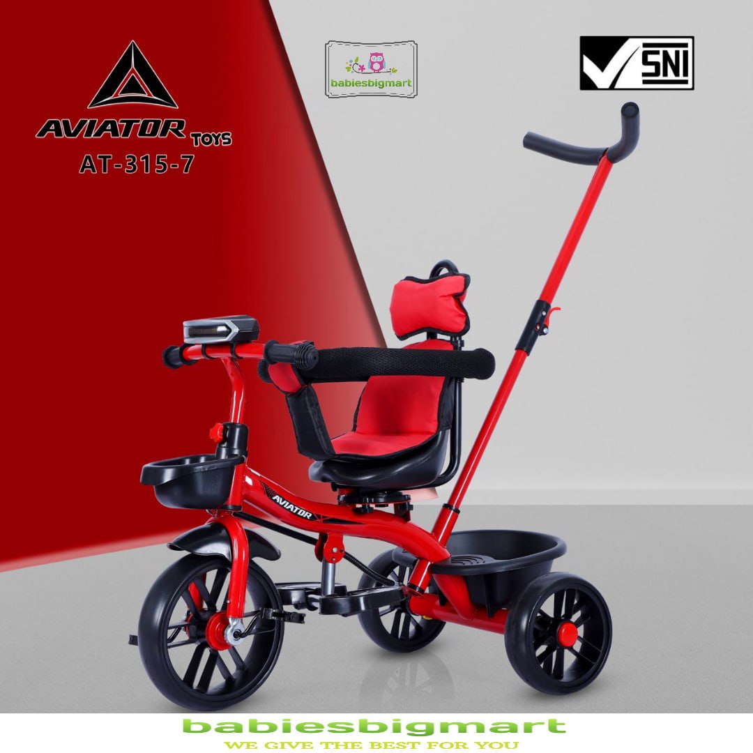 Sepeda Anak Roda 3 Tiga Tricycle Aviator AT 315 7 Dorongan By PACIFIC ...