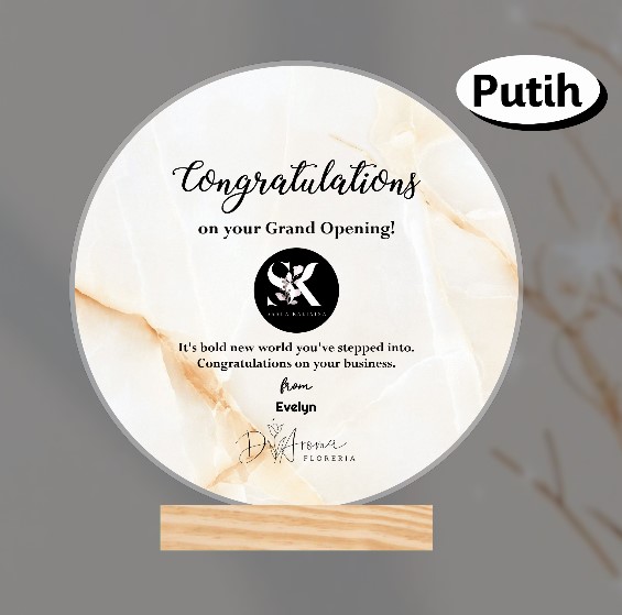 ACRYLIC GIFT FOR GRAND OPENING/GRADUATION/WEDDING ANNIVERSARY CUSTOM ...