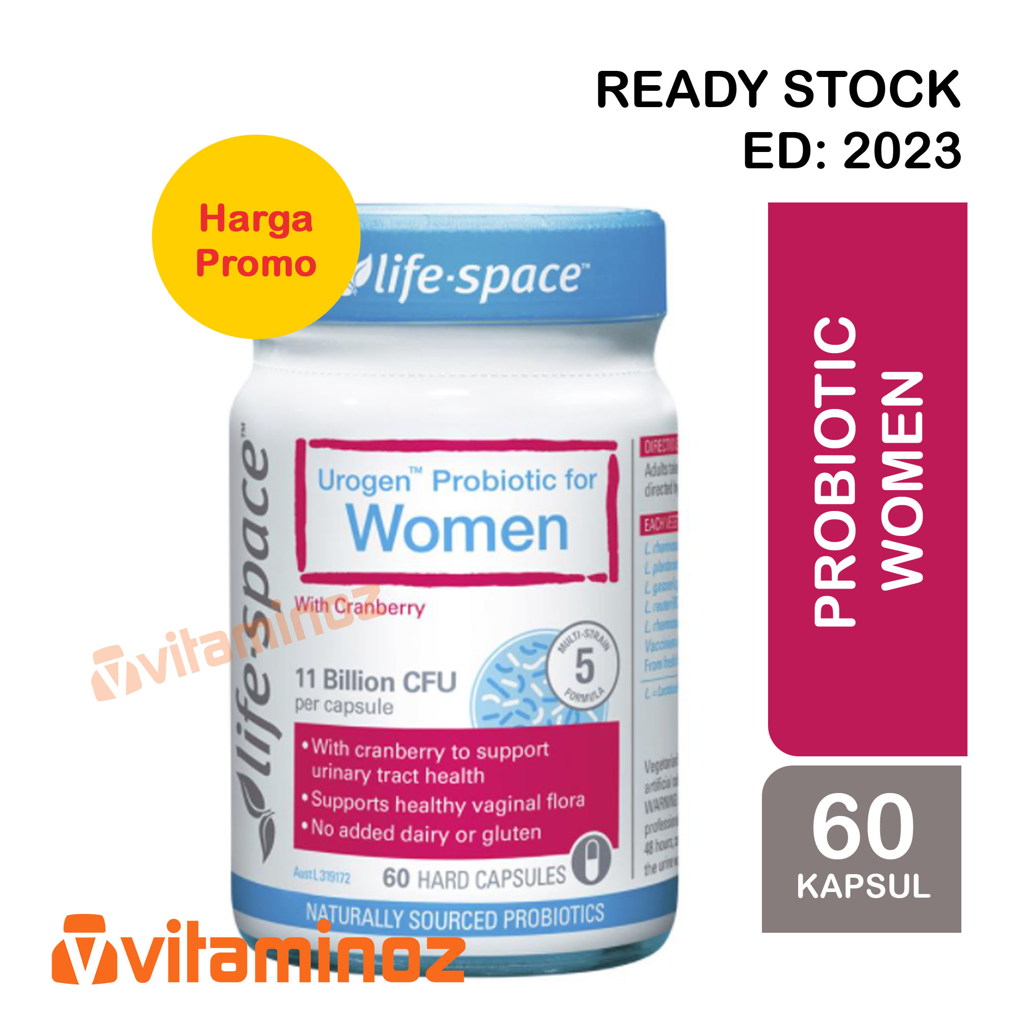Life Space Urogen Probiotic For Women - 60 kapsul | Lazada Indonesia