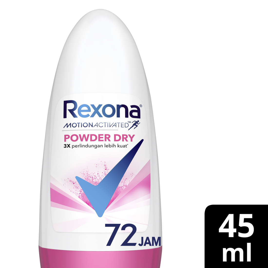 Rexona Women Deodorant Roll On Antiperspirant Powder Dry 72 Jam ...