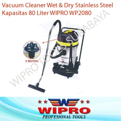 Vacum Vacuum Cleaner Wet And Dry 80Liter WIPRO WP2080 | Lazada Indonesia