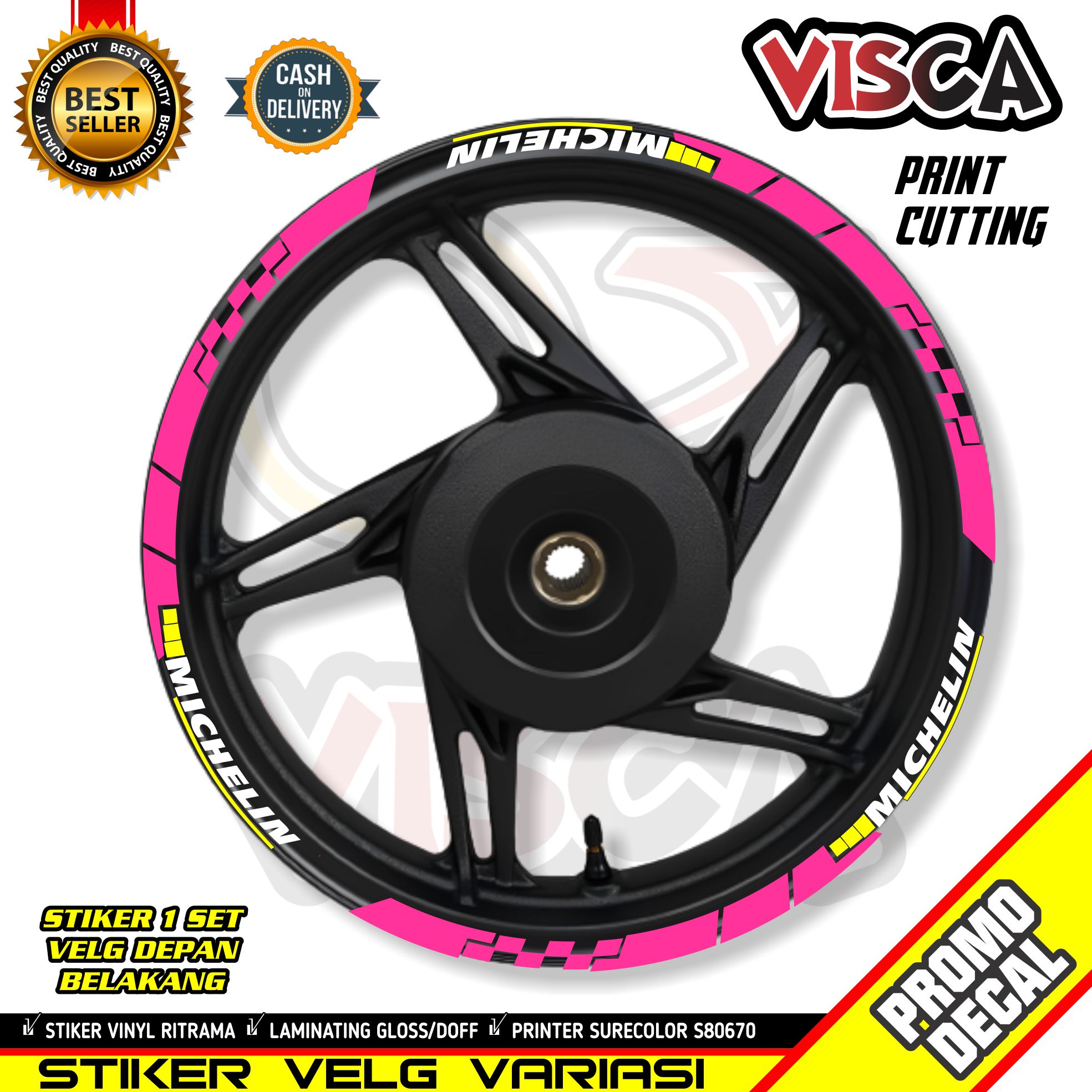 Stiker Velg - Sticker Velk - Stiker Cutting Velg - Stiker Velk Motor ...