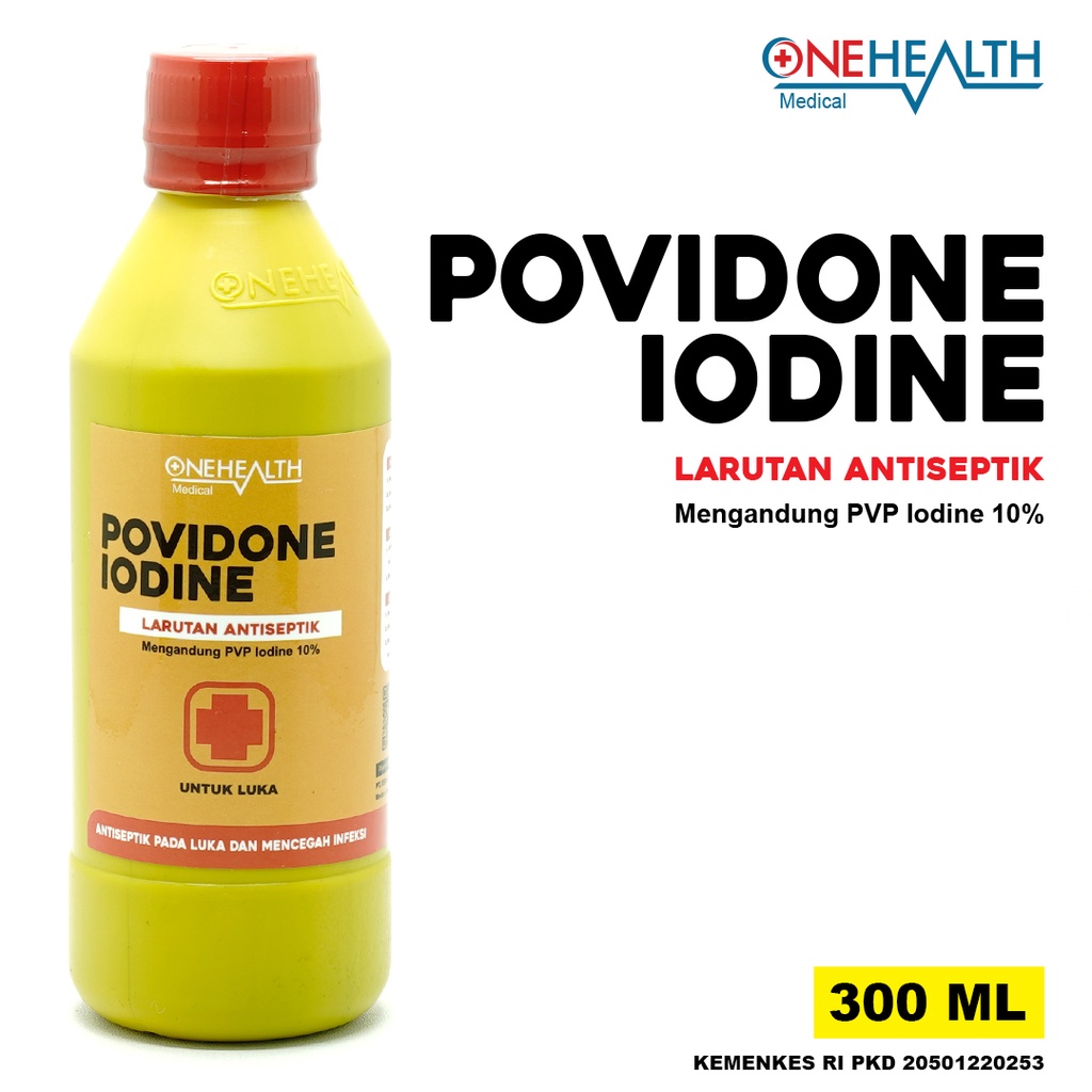 Vimedis Povidone Iodine Betadine Obat Luka Jumbo 1 Liter 1000 ml Cairan ...