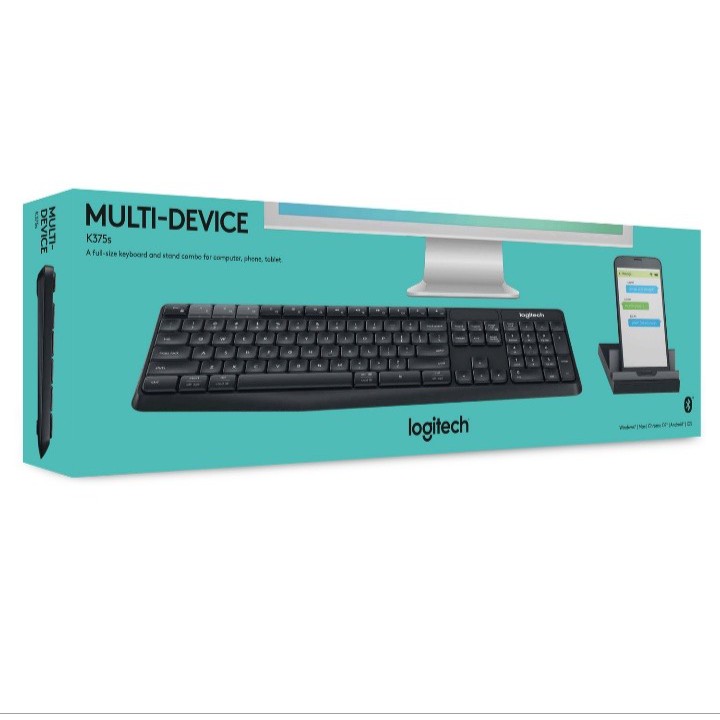Logitech Keyboard K375s MULTI-DEVICE Kombo Keyboard dan Dudukan ...