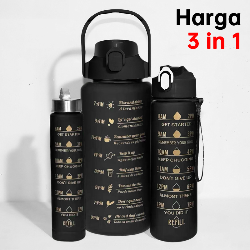 Botol Beranak 3 in 1 (2 Liter + 1000 ml + 500 ml) / Set Botol Gradien ...