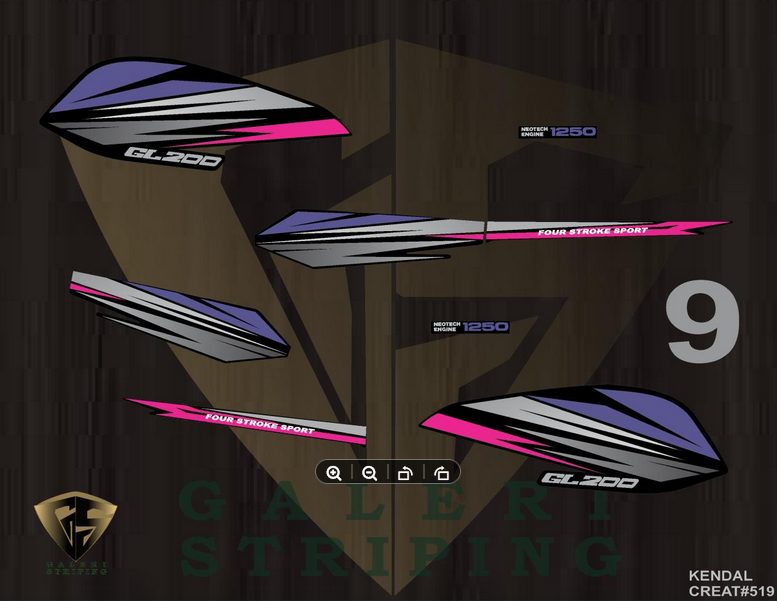 STICKER STRIPING DECAL GL PRO MAX 200 GRAFIS 09 | Lazada Indonesia