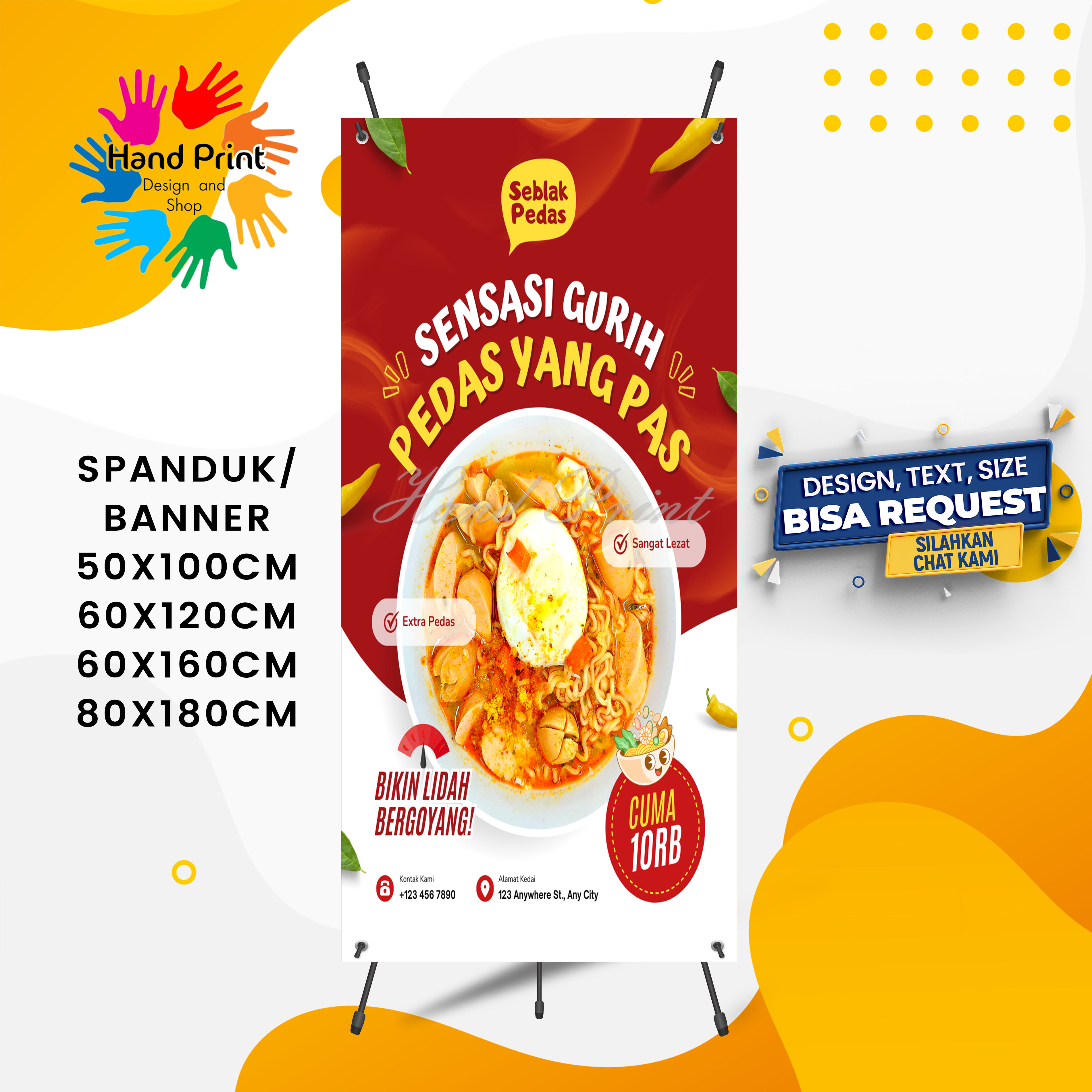 Cetak Spanduk Banner Jualan Takoyaki Seblak Restoran Makanan Jepang ...