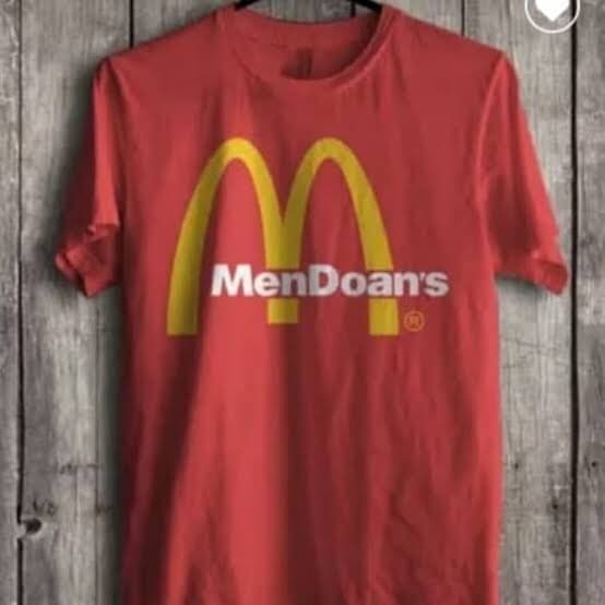 Kaos Baju Combed 30S Distro MCDONALD TEMPE MENDOAN polos custom ayam ...