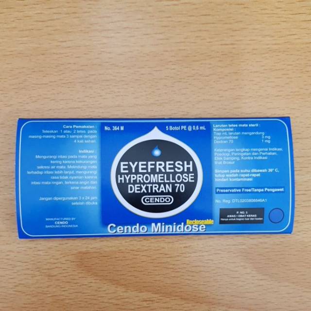 CENDO EYEFRESH MINIDOSE ( harga 2 strip ) | Lazada Indonesia