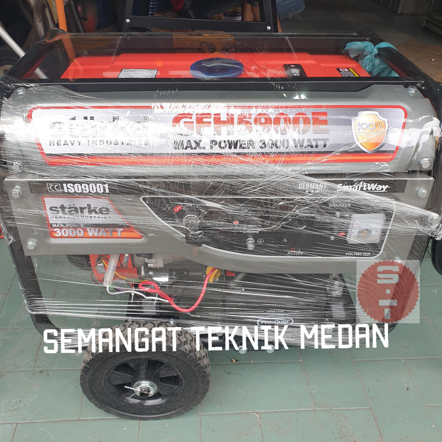 GENSET GENERATOR TEMBAGA 3000 WATT ELECTRIC STARTER STARKE | Lazada ...