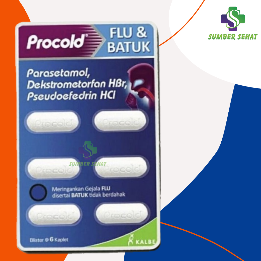 PROCOLD FLU & BATUK STRIP 6 TABLET | Lazada Indonesia