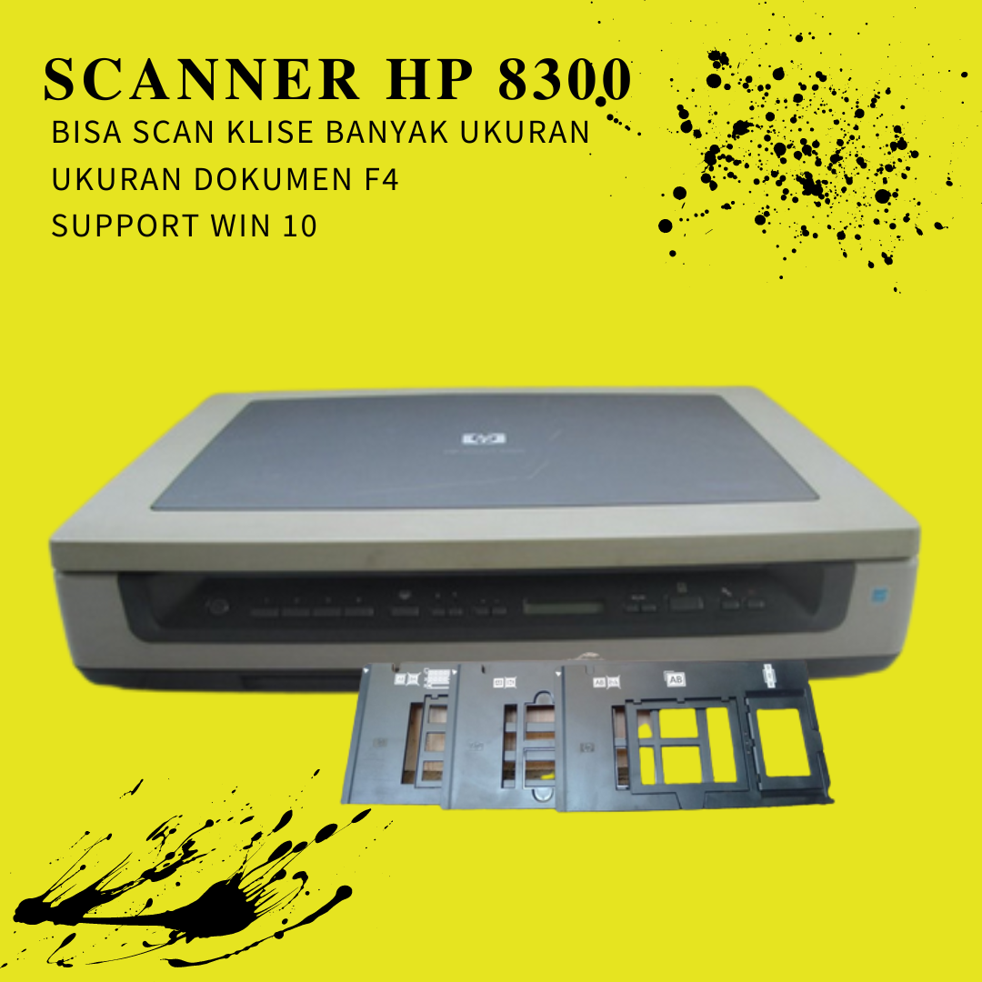 HP ScanJet 8300 Scanner Folio F4 Legal Dan Scan Klise Negative jadi ...