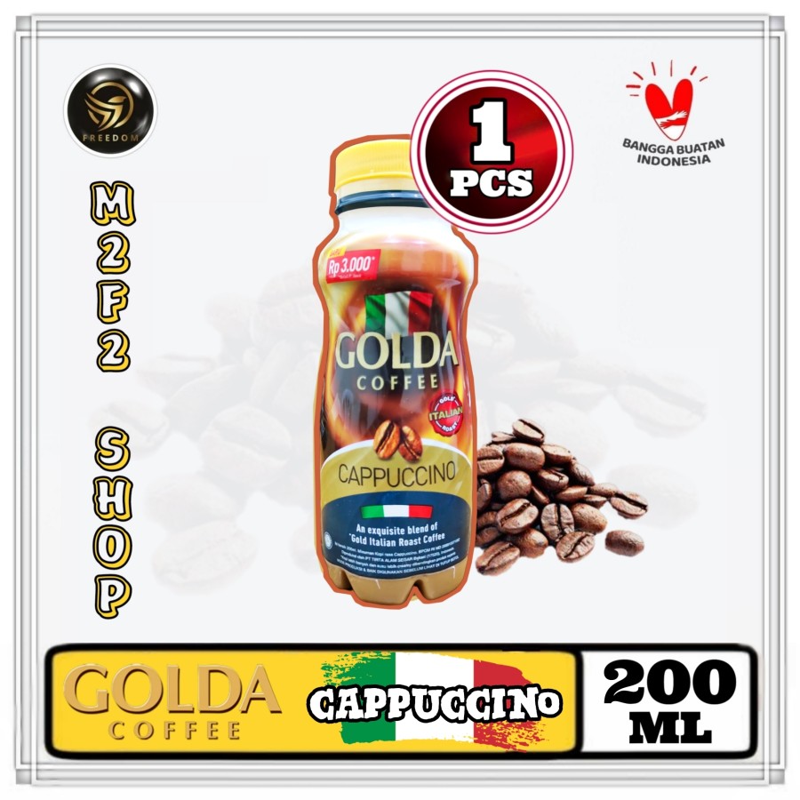 Kopi Golda Coffee Cappuccino Botol Pet - 200 ml (Kemasan Satuan ... Kopi Golda Coffee Cappuccino Botol Pet - 200 ml (Kemasan Satuan ...