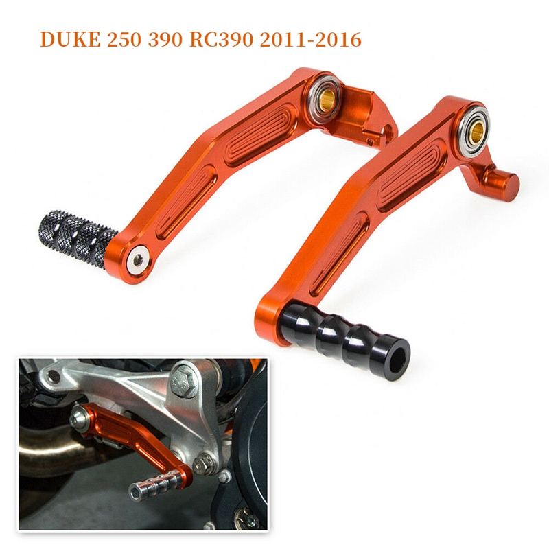 Pair CNC Billet Foot Brake Pedal Gear Shift Lever for KTM Duke RC 125 ...