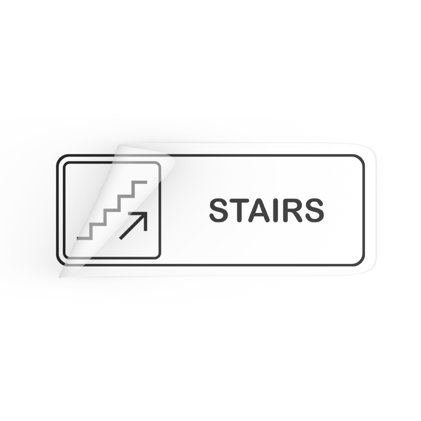 up stair sticker sign - up stairs - stiker tangga naik - stiker tangga ...