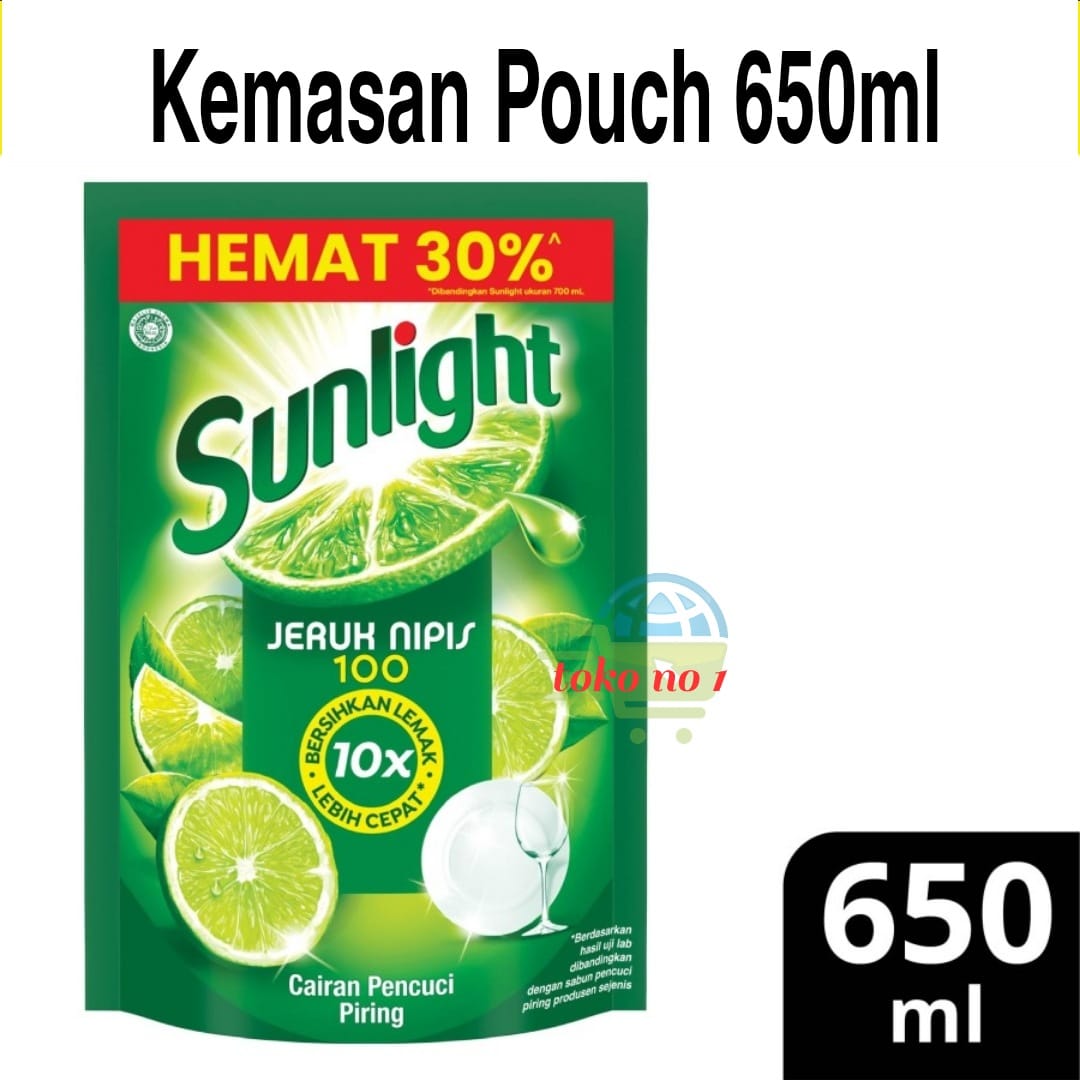 Sunlight Sabun Cuci Piring Jeruk Nipis Refill 650Ml | Lazada Indonesia