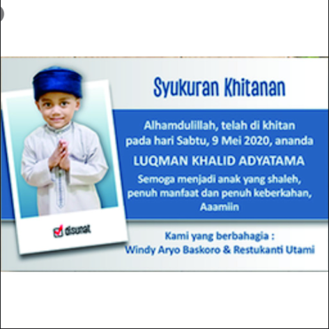 Cetak Stiker Label Syukuran Khitanan (isi 100) Untuk Box Souvenir Bisa ...