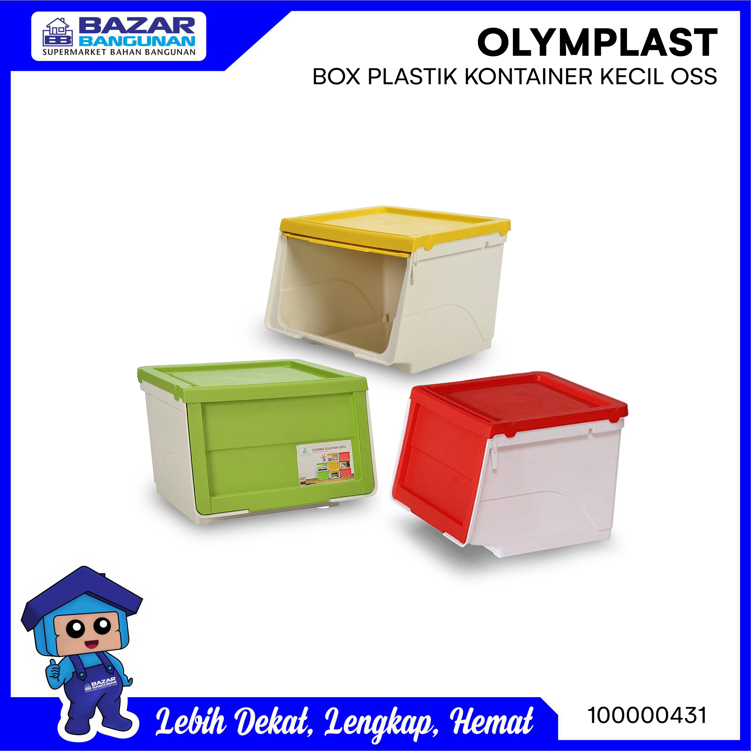 RAK PENYIMPANAN CONTAINER BOX SERBAGUNA OLYMPLAST OSS STORAGE SOLUTION ...