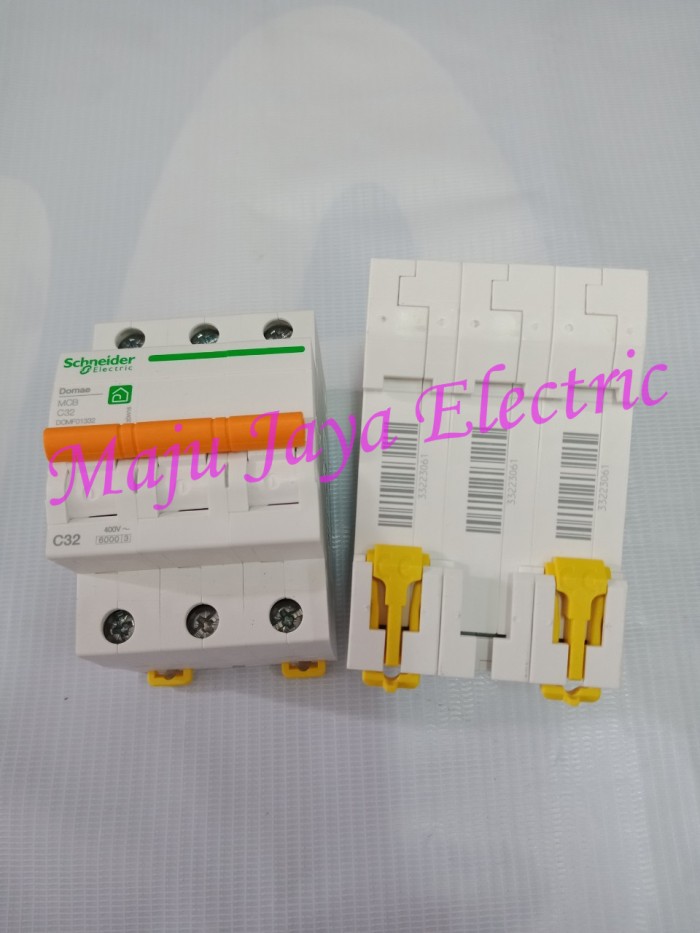 MCB Schneider 3 P Phase 3P Domae Circuit Breaker 32 A Ampere Amper 32A | Lazada Indonesia