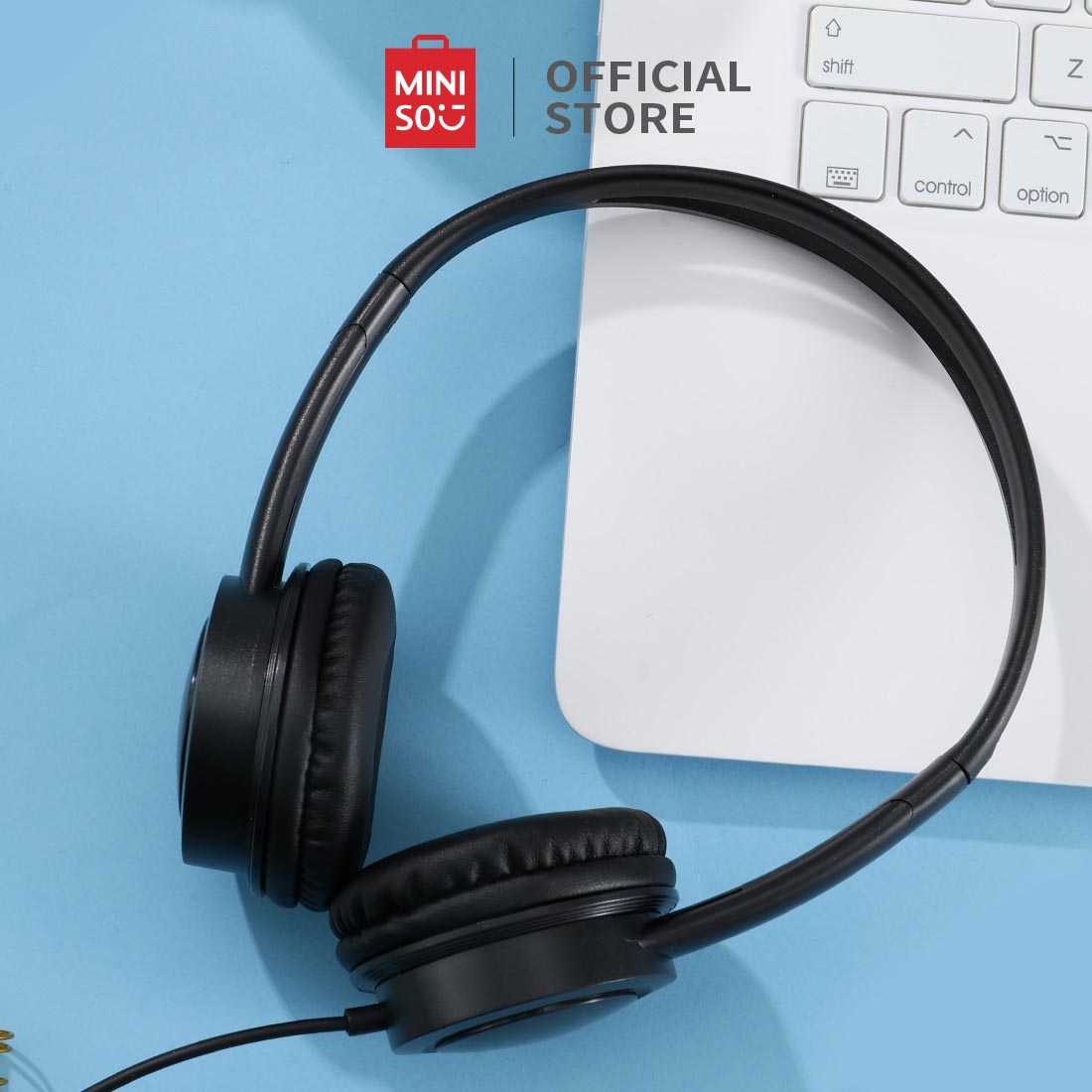 MINISO Headphone Headset Earphone On Ear Headphone Bando berkabel kecil dan indah Musik Playing ...