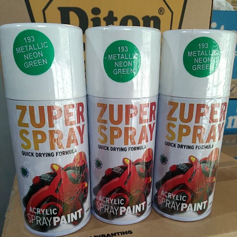 pilok pilox zuper spray metallic neon green 193 150cc hijau muda ...
