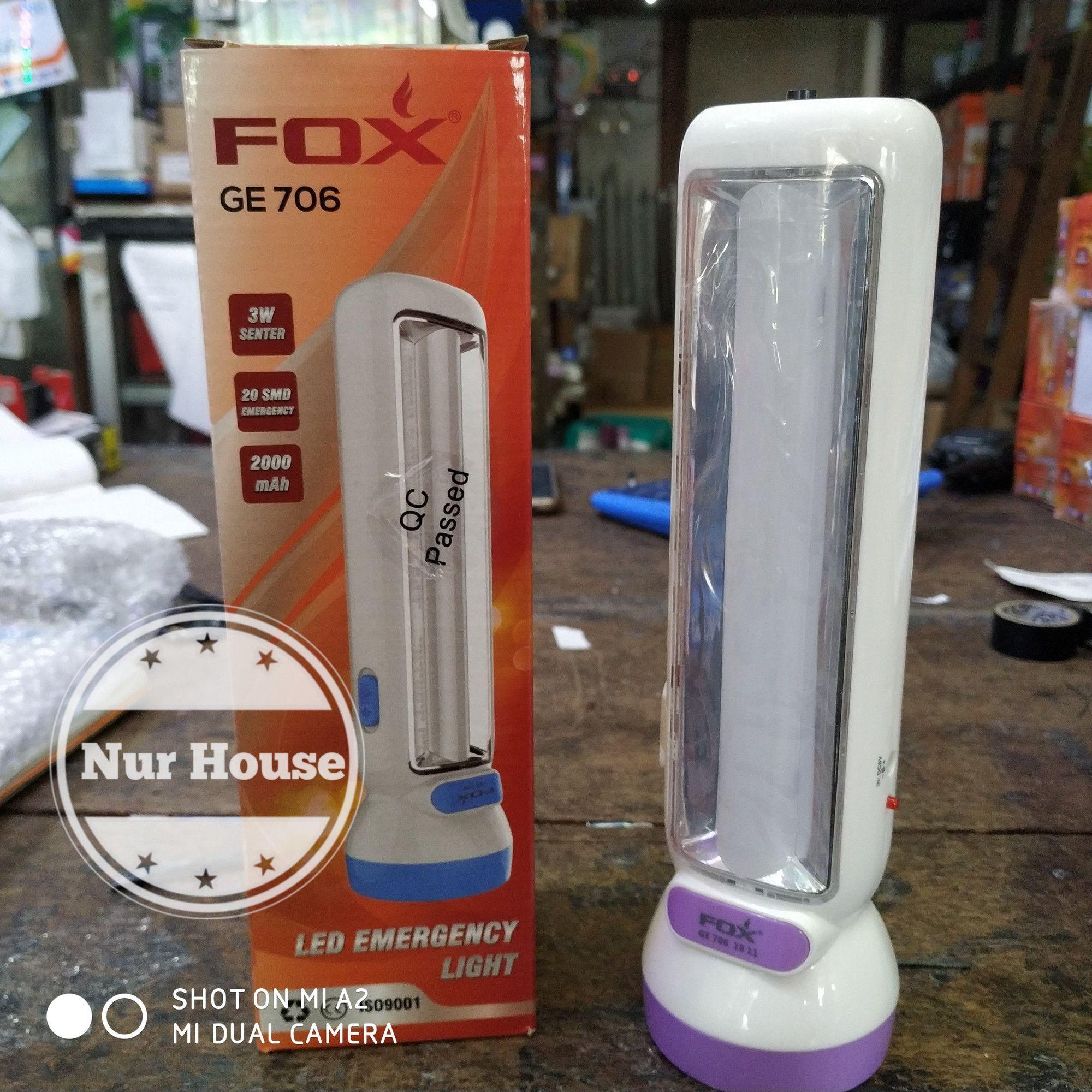 senter cas emergency fox 706 | Lazada Indonesia